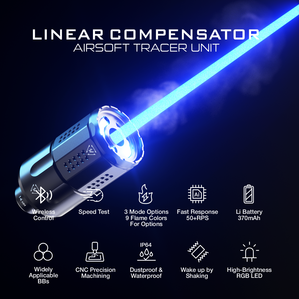 EMG x Strike Industries Linear Compensator Built-In Flare Tracer Unit